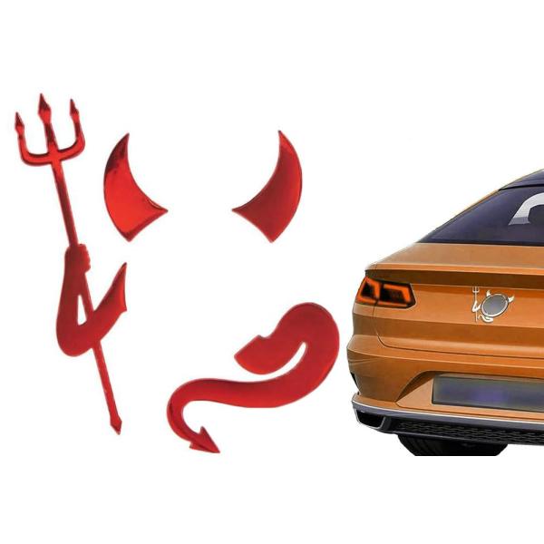 商品名:  Generic 2 Pcs 3D Car Stickers Vehicle Decal Sticker Emblem Car Decoration Devil for All Universal Car Vehicle, Tru...