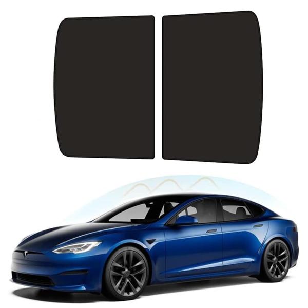 商品名: Bestview ルーフサンシェード サンルーフ リアウィンドウサンシェード 2021-2023 Tesla Model Sアクセサリー用 ガラスサンルーフシェード 窓断熱材 紫外線&amp;熱保護 アップグレードされた2層デザイ...