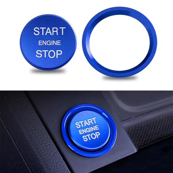 商品名:  Sumjig 2 PCS Car Ignition Switch Ring Cover, Alloy One-Touch Start Button Decorative Ring Cover, Self-Adhesive Mod...