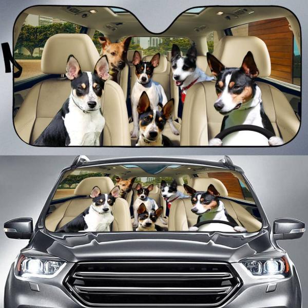 商品名:  America Treeing Feist Dogs Car Sun Shade, America Treeing Feist Drivers Auto Sun Shade, Windshield Auto Accessorie...