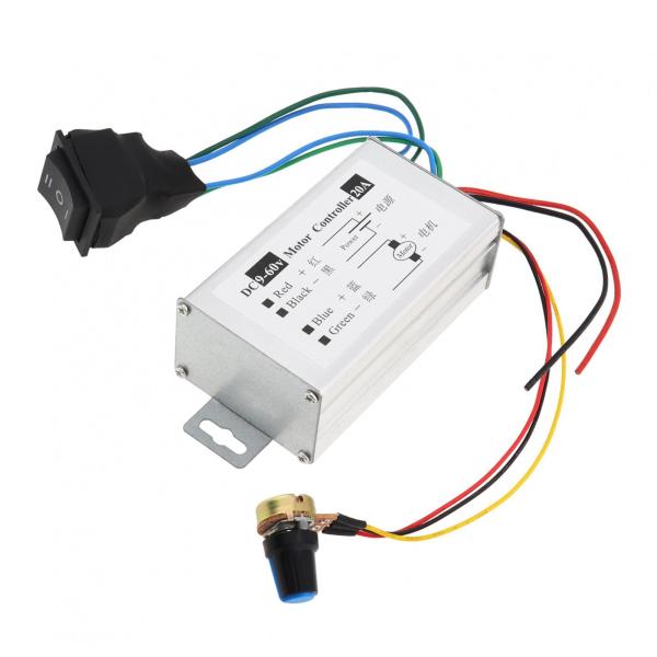 商品名:  DiGiYes DC Motor Speed Controller, Brush Motor Driver Controls Module DC 9V-60V 20A 1200W Motor Pulse Width Modula...