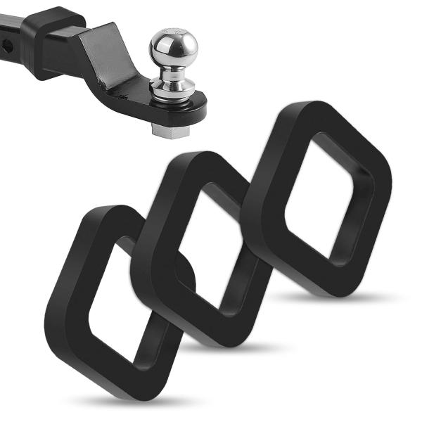 商品名: getfay トレーラーヒッチクッションパッド 3個 2インチ ヒッチレシーバーラバー ノイズパッドアクセサリー 牽引ヒッチまたはヒッチボールラックショックアブソーバー 車 トレーラー 牽引車両用 ユニバーサル (ブラック) ge...