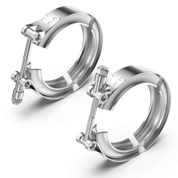 商品名:  WYSIWYKA 2.25 Inch V Band Clamp 304 Stainless Steel, for Turbo Exhaust Downpipe, Racing Ford Pickup Truck Exchange...