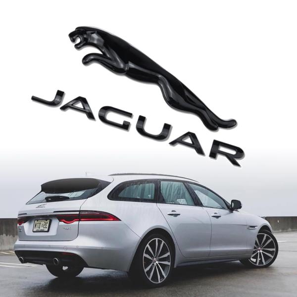 商品名: AULPEE バッジ リアエンブレム XE XF XJ Fタイプ F-PACE トランクエンブレム リアレターステッカー(リアブラック) AULPEE Badge Compatible with Rear Emblem XE XF...