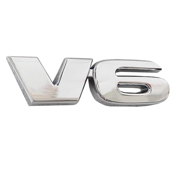 商品名: OnlyYou.X V6 エンブレム V6 バッジ V6 デカール V6 ステッカー ピックアップと車用 1ピース メタル クローム 結合 V6 Generic OnlyYou.X V6 Emblem V6 Badge V6 De...