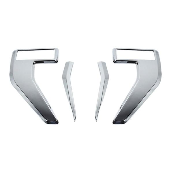 商品名:  Asiph Front Fender Sides Vent Outlet Cover Trim Chrome + Accessories HuaMao2019AB08b20210,Easy to install,Delivere...