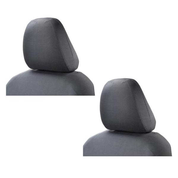 商品名: Sumjigカーシートヘッドレストカバー、オールインクルーシブニット生地快適なタッチ通気性弾性口保護カバー2ピース、装飾改造アクセサリー、ほとんどの車に適しています(ダークグレー) Sumjig 2 PCS Car Seat He...