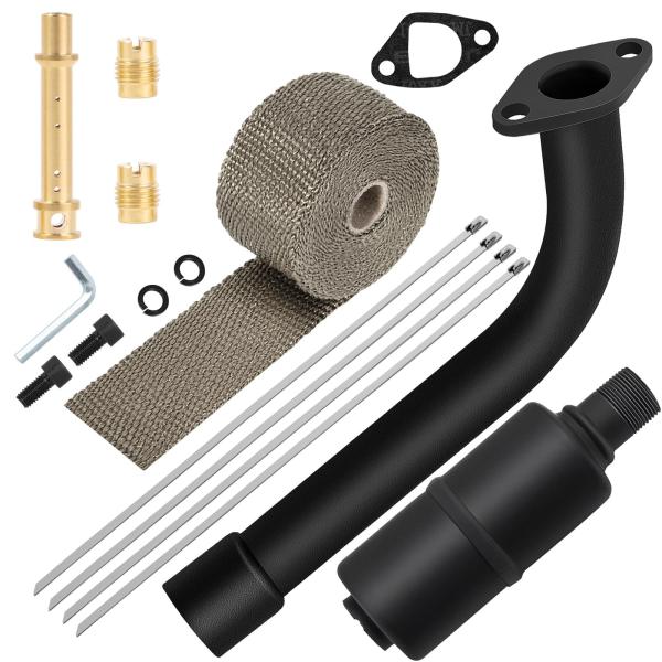 商品名:  SOFO for Predator 212 Exhaust Pipe Kit - w/Main Jet kit Performance Parts for 196cc 224cc 200cc GX160 GX200 6.5HP ...