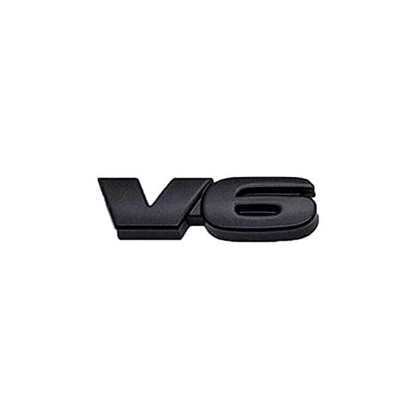 商品名:  Generic V6 Blackout Emblem Overlays Kit with 2016 2017 2018 2019 2020 2021 2022 2023,3D Raised, ABS Material with ...