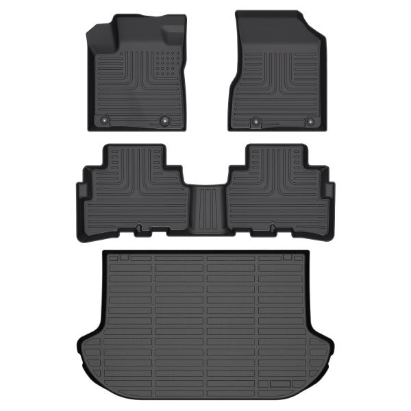 商品名:  Wayhigh-All Weather Floor Mats &amp; Cargo Liner Set for 2017.5-2024 Nissan Murano,Custom Fit TPE Heavy Duty Car M...