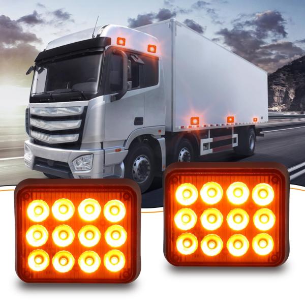 商品名:  ADAURIS 2PCS Caution Lights, Rechargeable Strobe Lights,Wireless Trailer Lights, Beacon strobe light,Amber Flashin...