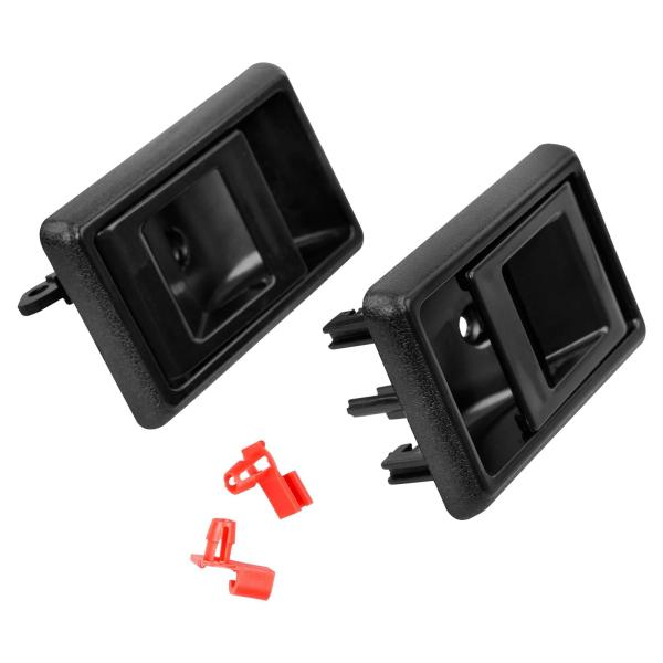 商品名: Gledewen インサイドインテリアドアハンドル フロント&amp;リア 左右ハンドル 4Runner カローラ タコマ ターセル ピックアップ 1987-2000、Geo Prizm 1992-1998、ブラック Interi...