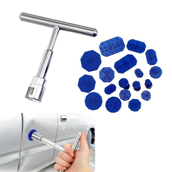 商品名: Sephile 19個 T型車のへこみ除去ツール、車体修理キット、ユニバーサル自動車交換アクセサリー、ほとんどの車、トラック、バン用(マルチカラー) Sephile 19 PCS Dent Repair Tool, Multi-S...