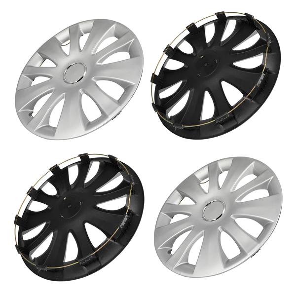商品名:  ANPART 4-Pack Premium 16" Hubcaps Set Full Wheel Rim Cover OEM Style Hub Caps Universal Easy Snap On Silver PP Mat...