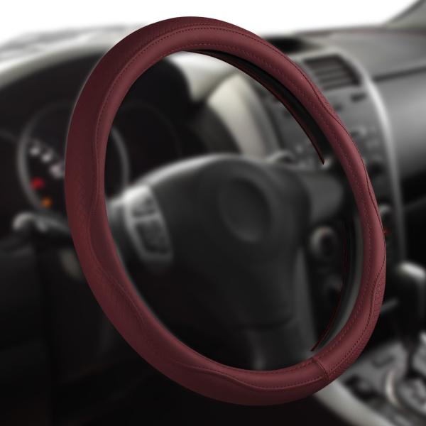 商品名: BEIQITONG レザーカーハンドル BEIQITONG Leather Car Steering Wheel Cover Durable Anti-Slip Steering Wheel Protector, Sports S...