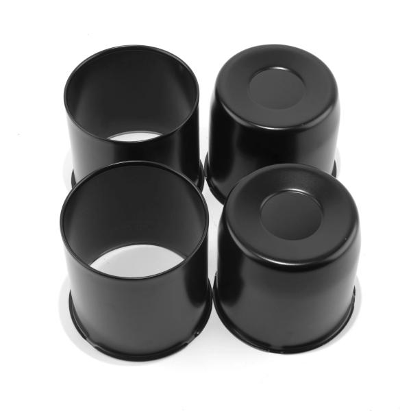 商品名:  RTrhinotuning Stainless Steels 4.25in 2 CloseTrailer Wheel Center Caps 2 Open Center Caps Black Truck RV Push Thro...