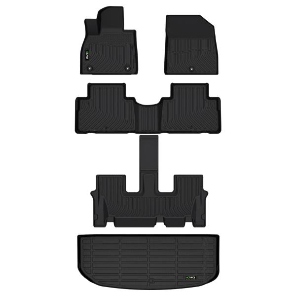 商品名:  HAFIDI〓 Floor Mats &amp; Cargo Liner Set Fit for Hyundai Palisade 2025 2024 2023 2022 2021 2020 All Weather Protec...