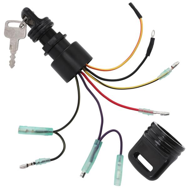 商品名:  Boat Ignition Switch with Key fit for Mercury Mariner Outboard Motor Control Box with 2 Keys 6 Wire Connectors 3 P...