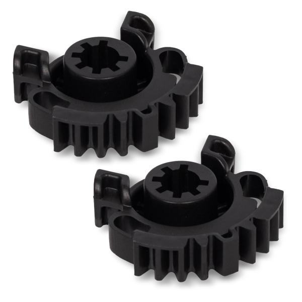 商品名: dawfall 2個 カーダンパーコントロールアクチュエータ、エアードア接続シャフトギア、HVACヒーターブレンドドアアクチュエータモーターギア交換用OEM#68214880AA、ジープグランドチェロキーと互換性(ブラック) da...