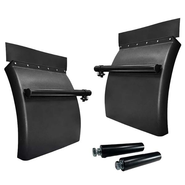 商品名: BST BSSP ペア ポリクォーターフェンダー 24インチ x 24インチ マッドフラップハンガー &amp; クォーターフェンダーマウントポスト ユニバーサル セミトラック用 クォーターフェンダーキット 右サイド&amp;左側...