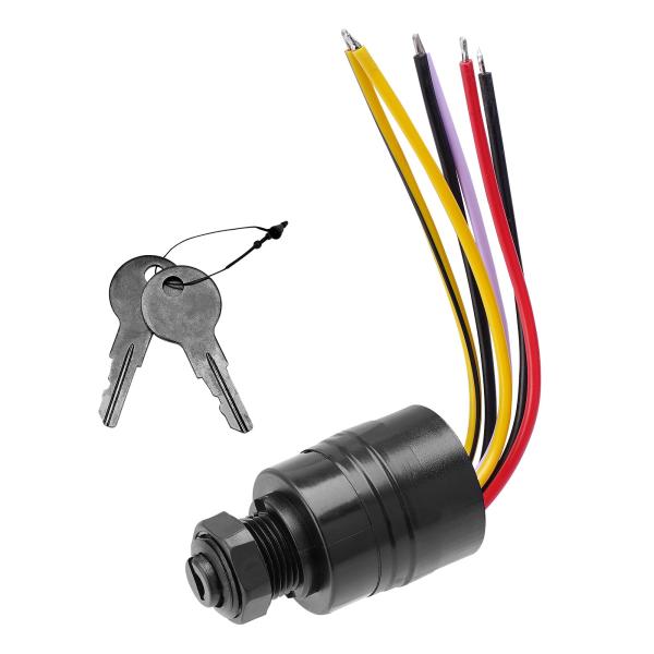 商品名:  87-88107A5 Boat Ignition Switch with 2 Keys 6 Wire Connectors Compatible with Mercury Outboard Motor Key Push Chok...