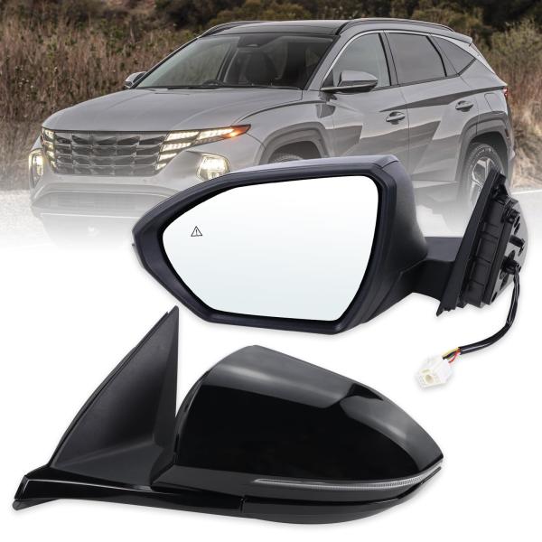 商品名:  Lqito Left Driver Side Door Mirror Compatible With 2022 2023 2024 Hyundai Tucson With Power Glass Manual Folding T...
