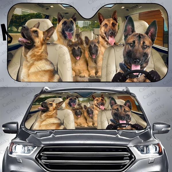 商品名:  Belgian Malinois Dog Driving Car Interior Front Windshield Sun Shade,Auto Sunshade for Car Truck SUV- Blocks Uv Ra...