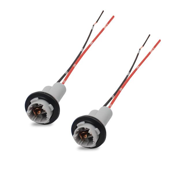 商品名: Crynod Pack-2 車 T10 T13 T15 ソケット 配線 ハーネス ウインカー ライト ブレーキ 電球 改造プラグ ピグテール 配線 ハーネス コネクタ 車用 汎用 電球取り付けアクセサリー (グレー) Crynod...