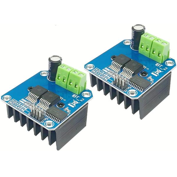 商品名: MTDELE BTS7960 モータードライバー 43A hブリッジ電流制限制御半導体冷凍ドライバー スマートカーモータードライブコントローラーモジュール用 MTDELE 2Pcs BTS7960 Motor Driver 43A...