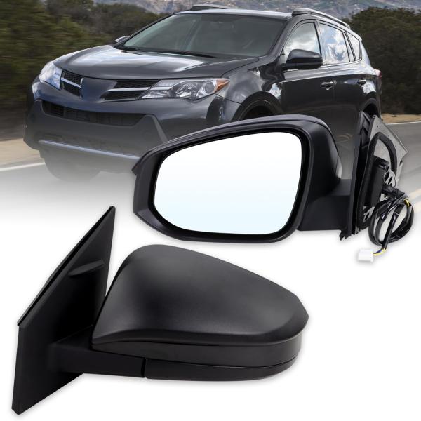 商品名:  Lqito Left Driver Side Door Mirror Compatible With 2013 2014 2015 Toyota RAV4 With Power Glass Manual Folding Blac...