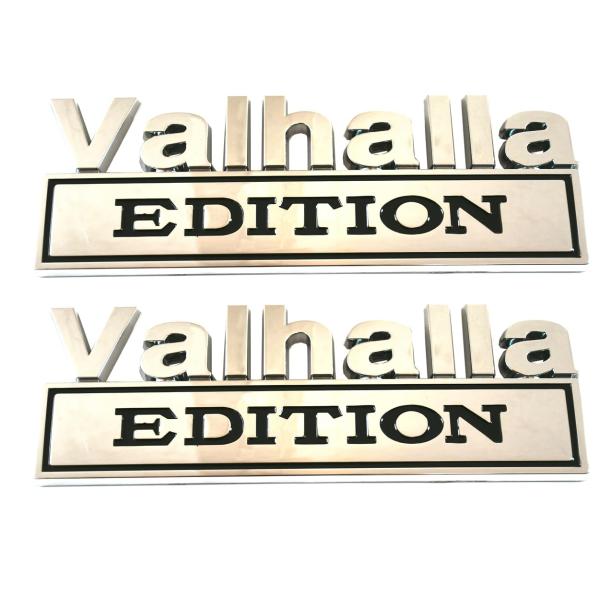 商品名: バイキングス ヴァルハラエディション 自動車エンブレム トラックバッジ 3D カーバンパーステッカー アサシンクリード ヴァルハラエディション エンブレム 3Dバッジ デカール 車の交換 バイキングシーズン (クロム) 2個 2p...