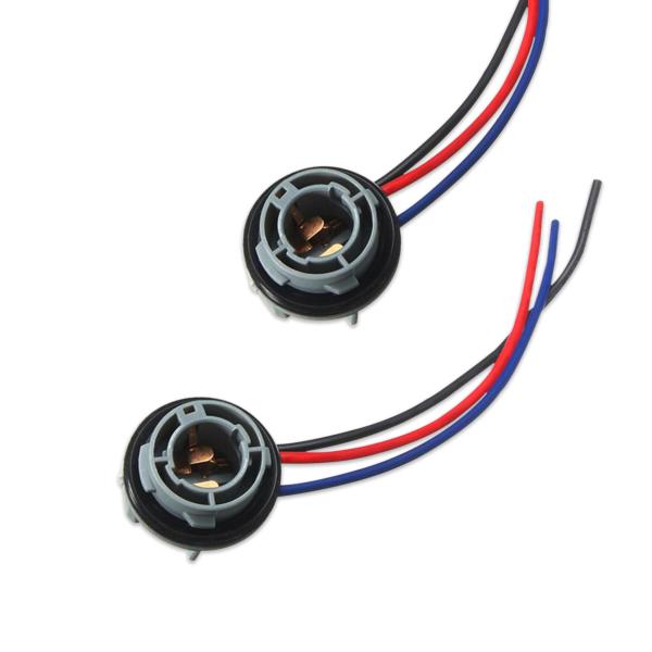 商品名: RGOAANC 2個 1157 LED電球ソケットプラグ、ウィンカーソケットテールライトハーネス、ベースプラグコネクタプロフェッショナル、ユニバーサルカーアクセサリーシグナルライトソケット配線ハーネスほとんどの車両に適合 RGOA...