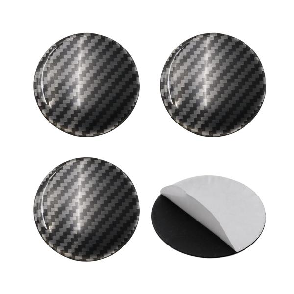 商品名: 65mm 2.5インチ カーボンブランクデザイン アルミニウムメタルホイールセンターキャップ 円形デカールホイールハブキャップステッカー 4個 車 トラック SUV用 4PCS 65mm 2.55" Carbon Blank De...