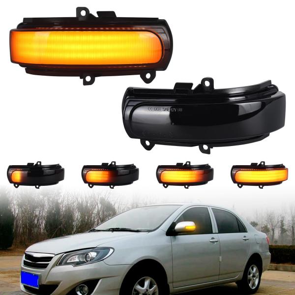 商品名:  PWOBVZ Sequential Amber Led Side Mirror Turn Signal Lights for 2011-2016 Scion tC, Scion xB 2008-2015 Side Turn In...