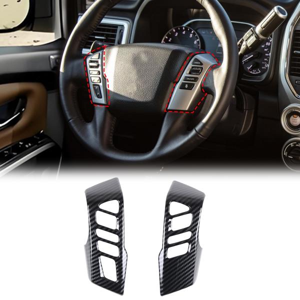 商品名:  Fgtagtal Center Console Trim Cover Compatible with Nissan Titan 2020-2024, ABS Car Interior Panel Protection Frame...