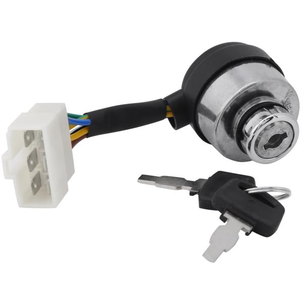 商品名:  Ignition Start Key Switch, 6 Wire Ignition Start Key Switch for 2.5-6.5KW 188F Gas Generator Gear Motor Mount Gas ...