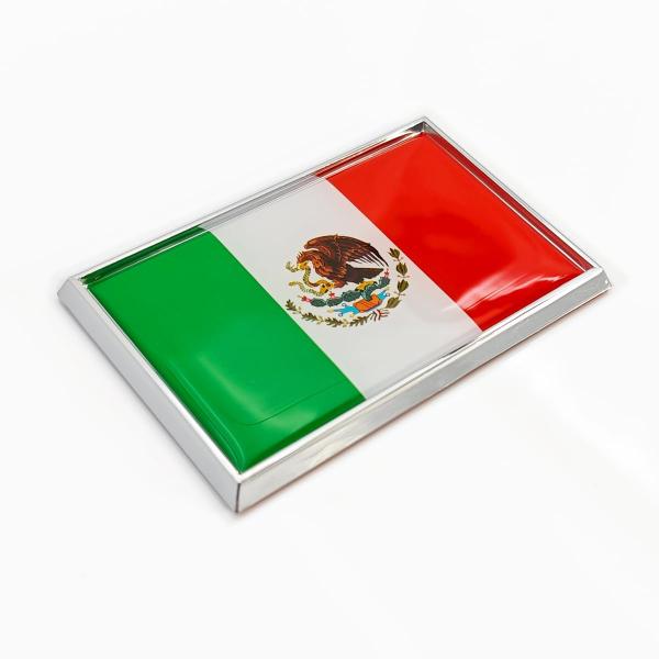 商品名: PerDecor メキシコ国旗ステッカー エンブレム メキシカンデカール カークロームフラッグ 2パック 3×2インチ Perdecor Mexico Flag Sticker Emblem Mexican Decal Car C...