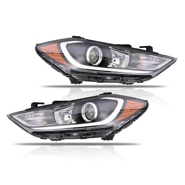 商品名:  OLDANI Headlight Assembly for 2017 2018 Hyundai Elantra (Not Fit Elantra GT Models), Passenger Driver Side Halogen...