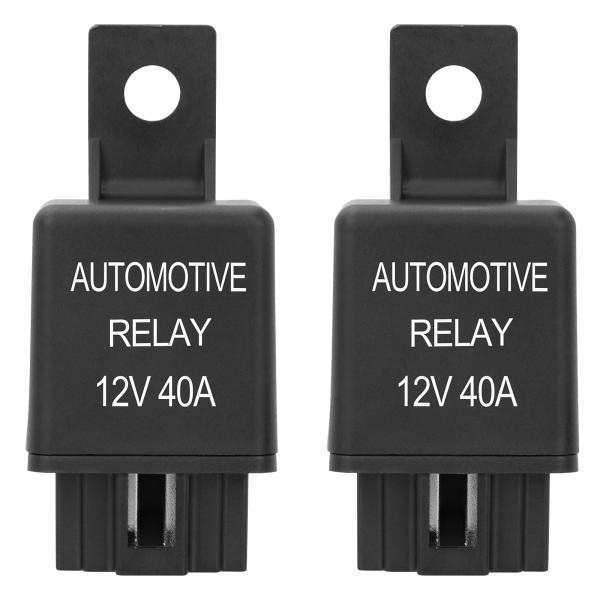 商品名: Weasch 交換用リレー DC 12V 40A 4ピン SPST 自動車用スターターリレー Car Realy Heavy Duty Switch カーエアコンファンランプ オートリレー 2個 (2) Weasch 2 Pcs ...