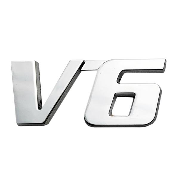 商品名:  OnlyYou.X V6 Emblem V6 Badge V6 Logo Decal Conjoined V6 Nameplate Sticker Compatible with Universal Cars Trucks 1 ...