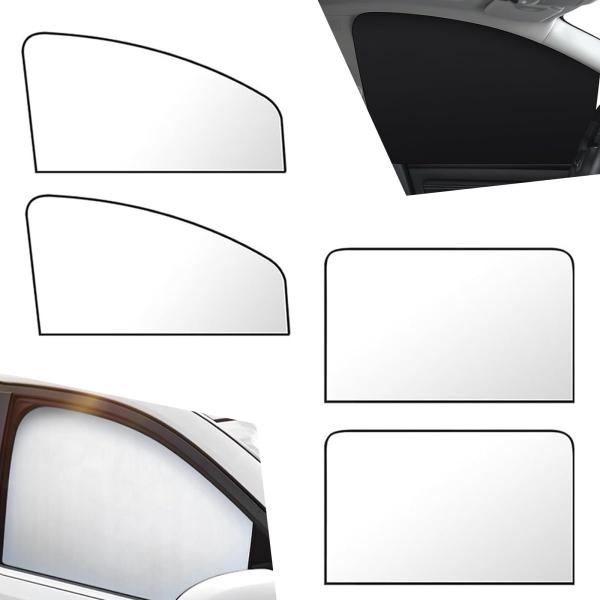 商品名: Sephile 車用サイドウィンドウサンカバー 4枚 19.68インチ x 31.49インチ x 7.87インチ フロントウィンドウ サンプロテクション 31.49インチ x 19.68インチ リアウィンドウサンシェード ユニバー...