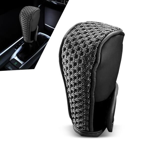 商品名: Nowkont 1個 カーギアシフトノブカバー、2.75インチ x 4.72インチ 車内装飾アクセサリー、滑り止め傷防止デザイン、ユニバーサル自動車用シフターノブカバー 車 SUV トラック用 (ブラック) Nowkont 1 P...