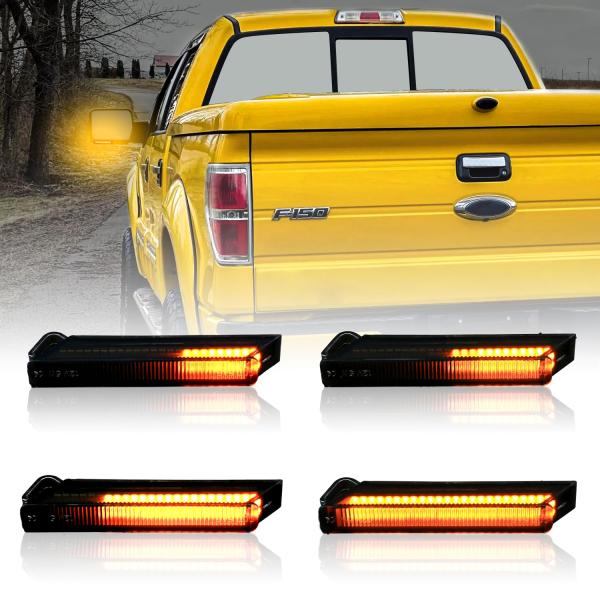 商品名:  VKLK Sequential Amber LED Side Mirror Turn Signal Lights for F150 2004-2014, for Expedition 1997-2007, for Rapt0r ...