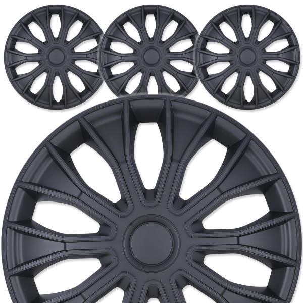 商品名:  AUTOFREE 15 Inch Hubcaps,Universal Black Matte Wheel Rim Covers?Set of 4 ABS&amp;PC Material Hub caps,Snap-on Repl...