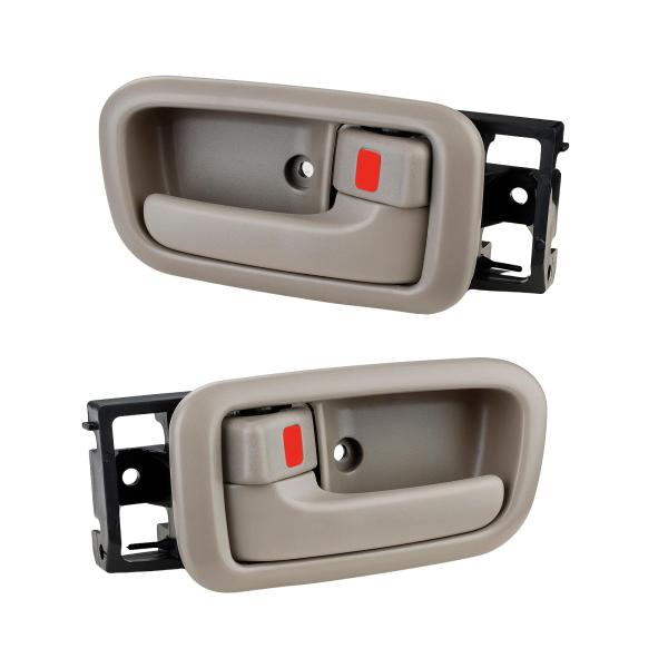 商品名: JDMON 内装ドアハンドル ベゼル付き 交換用 トヨタ タンドラ 2000-2006 692060C010B2 69206-0C010-B2 フロント左ドライバー&amp;右助手席内側ハンドルセット フレームベージュ付き JDM...
