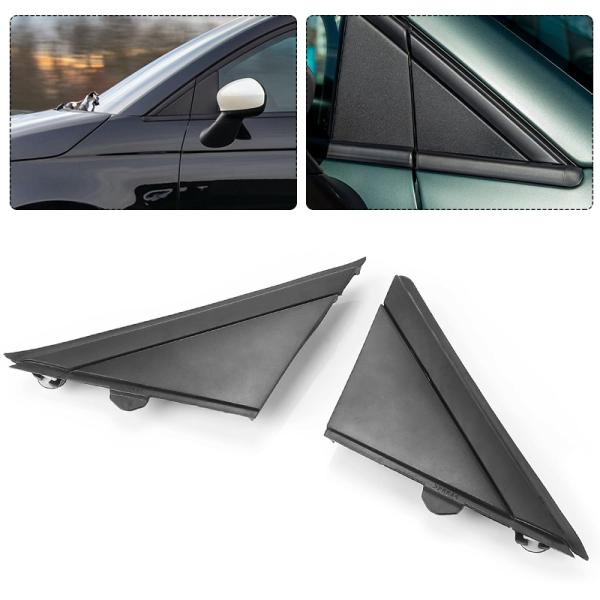 商品名: フロントドアミラー コーナー トライアングルカバー ピラートリムパネル ドライバーと助手席側 2012-2019 FIAT 500、1SJ85KX7AA 1SD00KX7AAに対応 Front Door Mirror Corner...