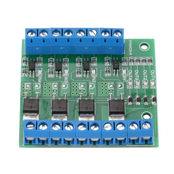 商品名:  4 Channel MOS FET Module PWM MOS FET Module, MOS Tube Module PLC Amplifier Circuit Board Driver Module MOS Tube Mo...