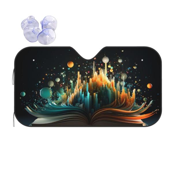 商品名:  UOYO Book Car Windshield Sun Shade Education Learning Front Window Sunshade Foldable Reflective Sun Visor for SUV ...