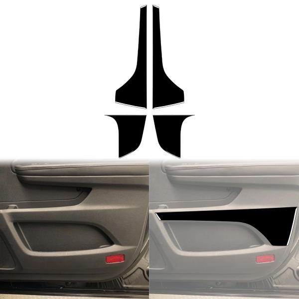 商品名:  Auto Inner Door Side Decoration Panel Set Decal 4pcs Set Premium Sticker Glossy Piano Black Interior Trim Compatib...