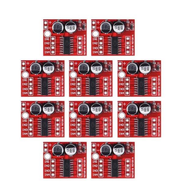 商品名:  Generic 10PCS DC Motor Driver Module MX1508 DC 2V-10V 1.5A 2-Way PWM Speed Dual H-Bridge Stepper Motor Driver L298...